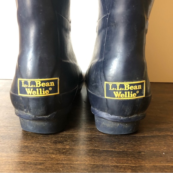 L.L. Bean | Shoes | Ll Bean Navy Wellies With Removable Fleece Inserts ...